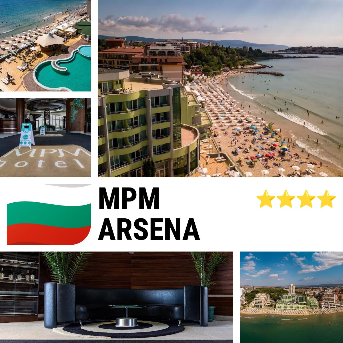 MPM ARSENA (4* Hotel) - Nessebar - Bulharsko - BG