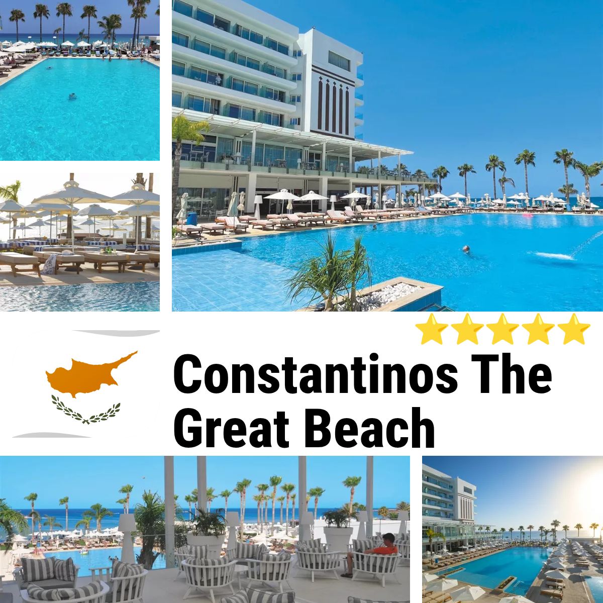 Constantinos The Great Beach (5* Hotel) - Protaras - Južný Cyprus - CY