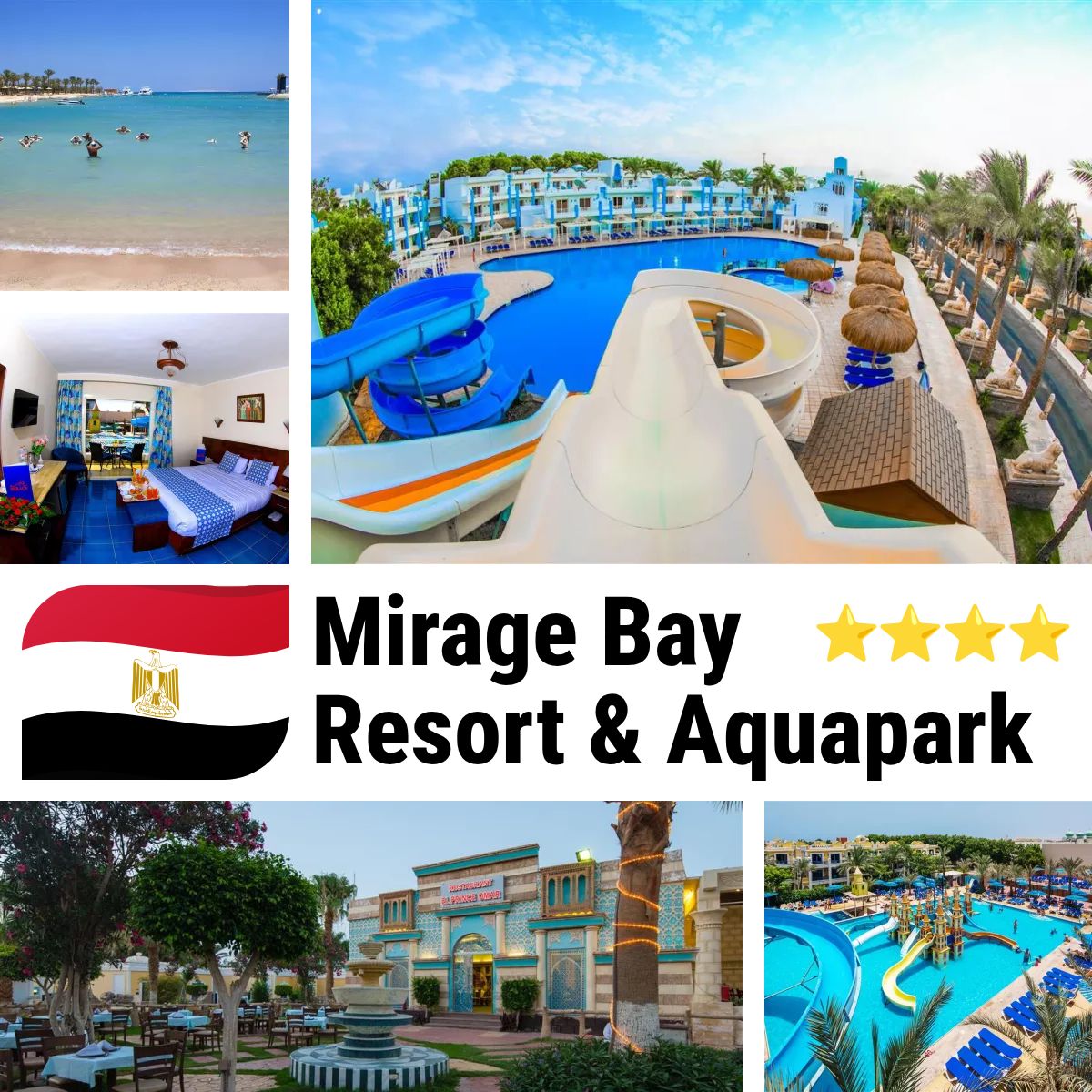 Mirage Bay Resort & Aquapark (4* Hotel) - Hurghada - Egypt - EG