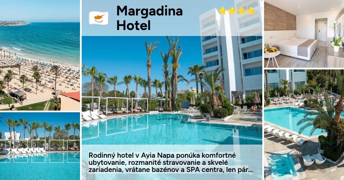 Margadina Hotel (4*) - Ayia Napa - Južný Cyprus - CK Hydrotour