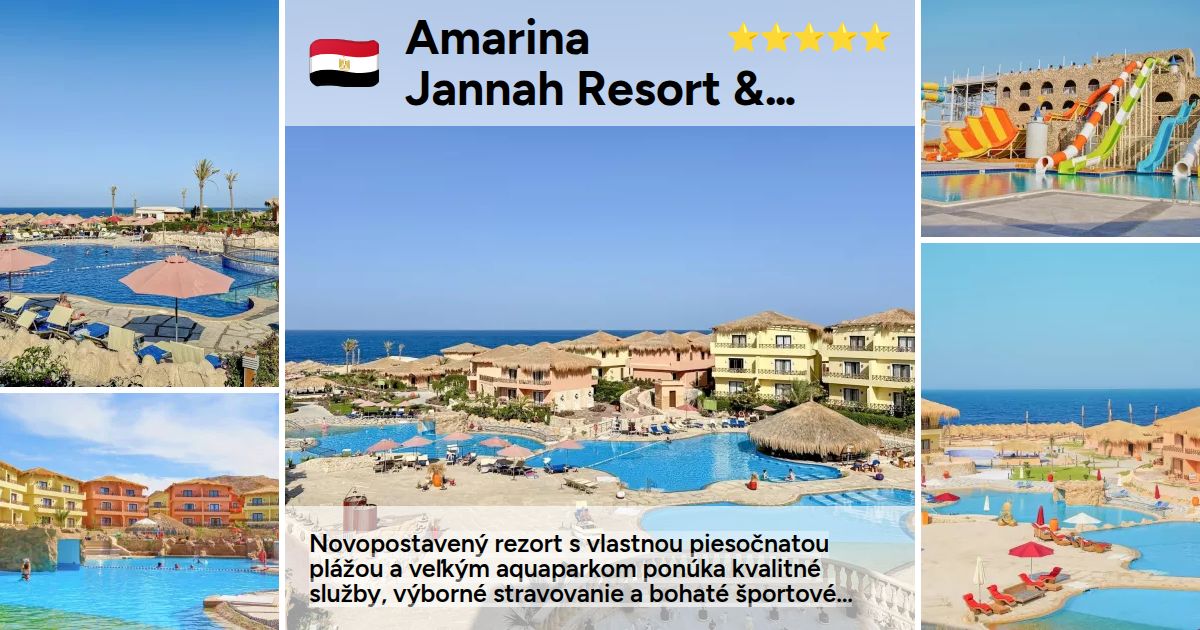 Amarina Jannah Resort & Aquapark (5* Hotel) - Marsa Alam - sever ...