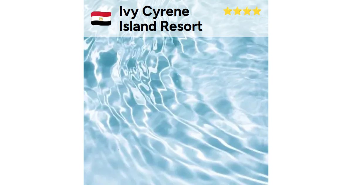 Ivy Cyrene Island Resort (4* Hotel) - Sharm El Sheikh - Egypt - EG