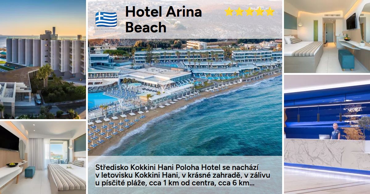 Hotel Arina Beach (4*) - Agia Marina - Kréta - GR