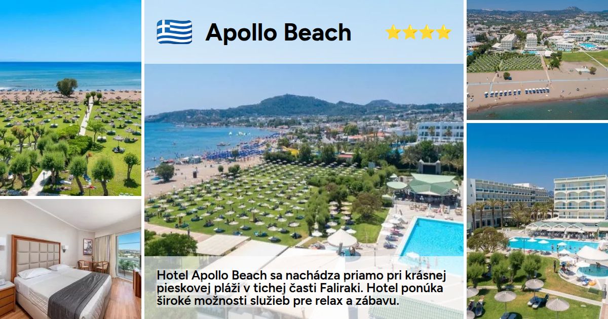 Apollo Beach (4* Hotel) - Faliraki - Rhodos - CK Hydrotour
