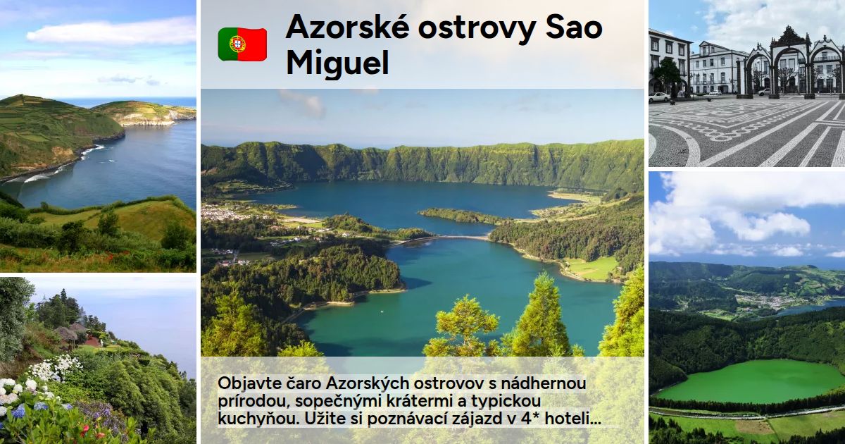 Azorské ostrovy Sao Miguel - Azorské ostrovy - Portugalsko - PT