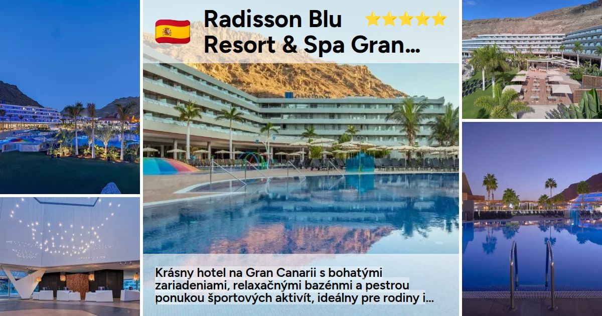 Radisson Blu Resort & Spa Gran Canaria Mogan (5* Hotel) - Puerto Mogan ...