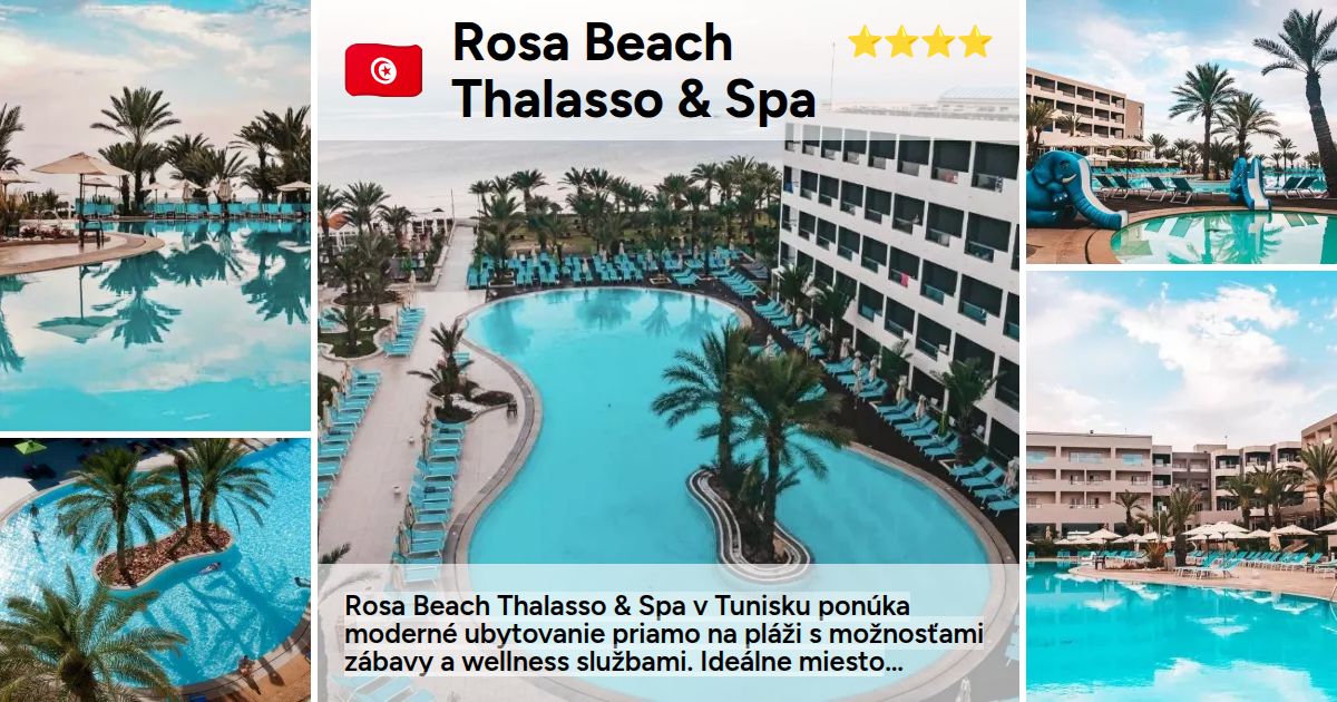 Rosa Beach Thalasso & Spa (4* Hotel) - Monastir - Skanes - Tunisko - TN