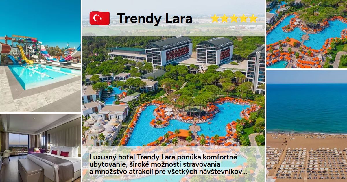 Trendy Lara (5* Hotel) - Lara - Antalya - CK Hydrotour