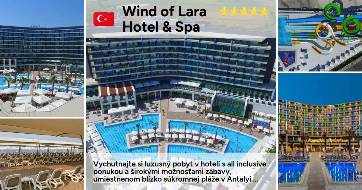 Wind of Lara Hotel & Spa (5*) - Lara - Antalya - CK Sun & Fun Holidays