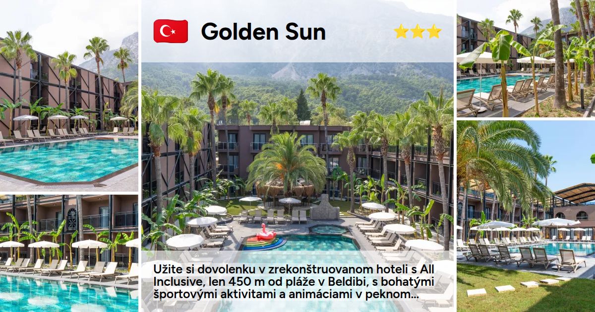 Golden Sun (4* Hotel) - Beldibi - Kemer - CK Kartago Tours