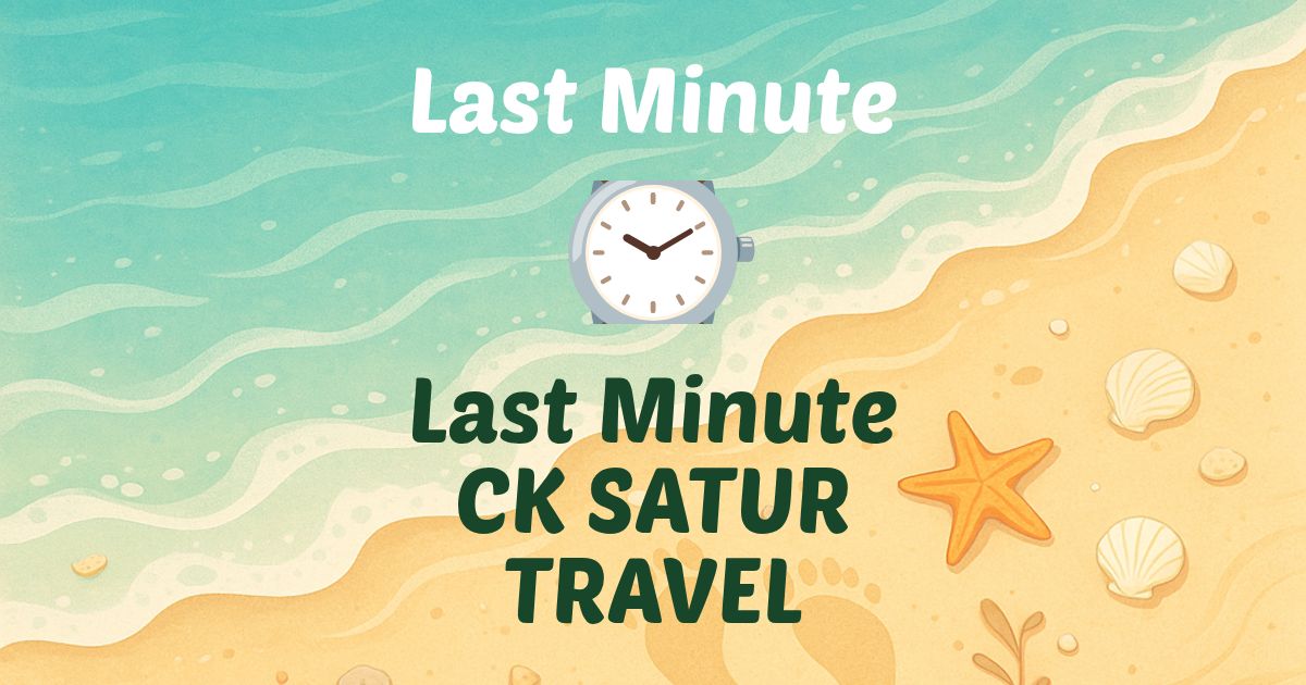 Last Minute CK SATUR TRAVEL - Travel.Sk